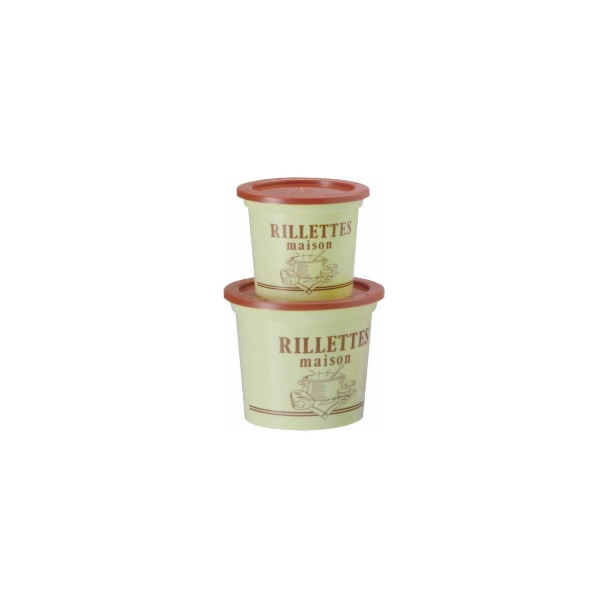 Pot rillettes maison beige 25 cl - par 250 - La Bovida
