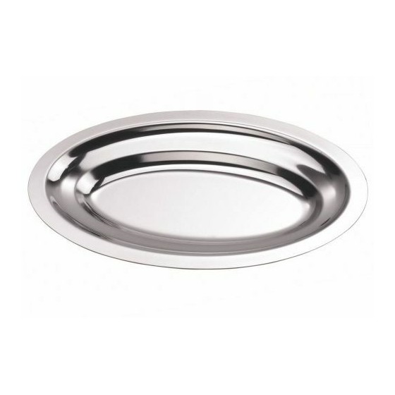 Plat ovale inox 46x31x2,3cm