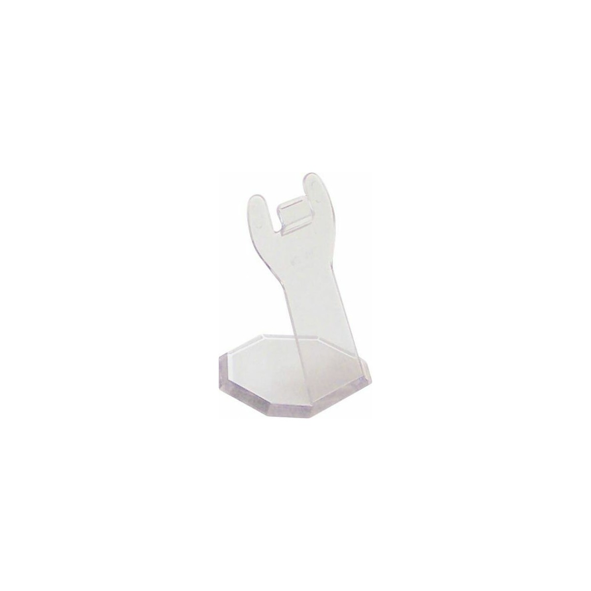 Support étiquette plastique transp. H8,5cm /10