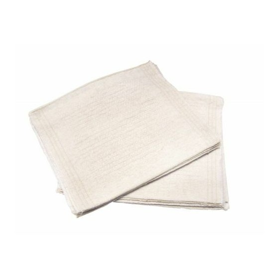 Lavette gaufrée 30x35cm blanche /10