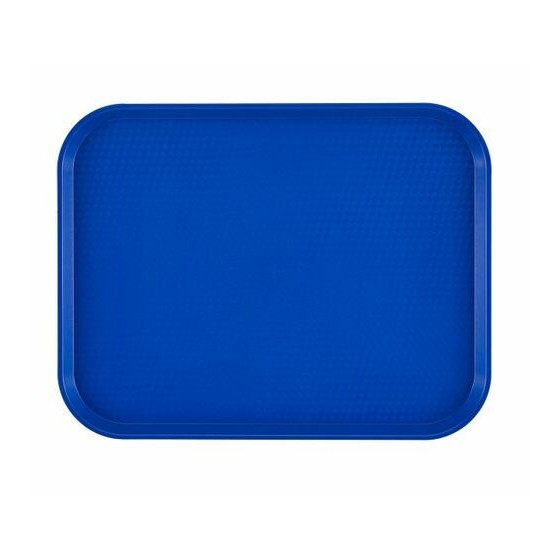 Plateau fast food PP bleu 46x36cm /12