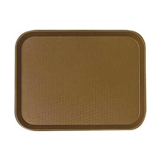 Plateau fast food PP brun 46x36cm /12