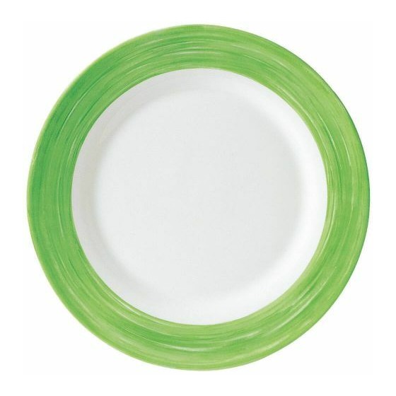 Assiette plate brush verte ø19,5cm /24