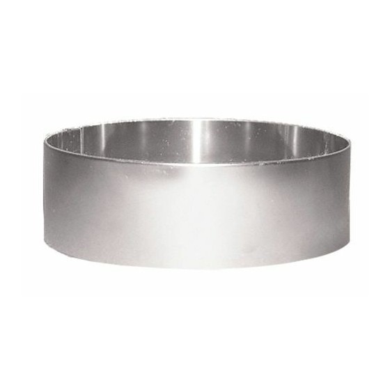 Cercle vacherin inox ø 28x6cm