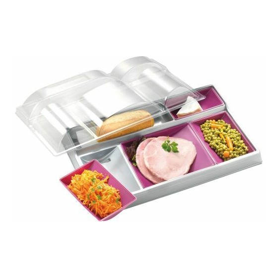Plateau repas, 5 compartiments