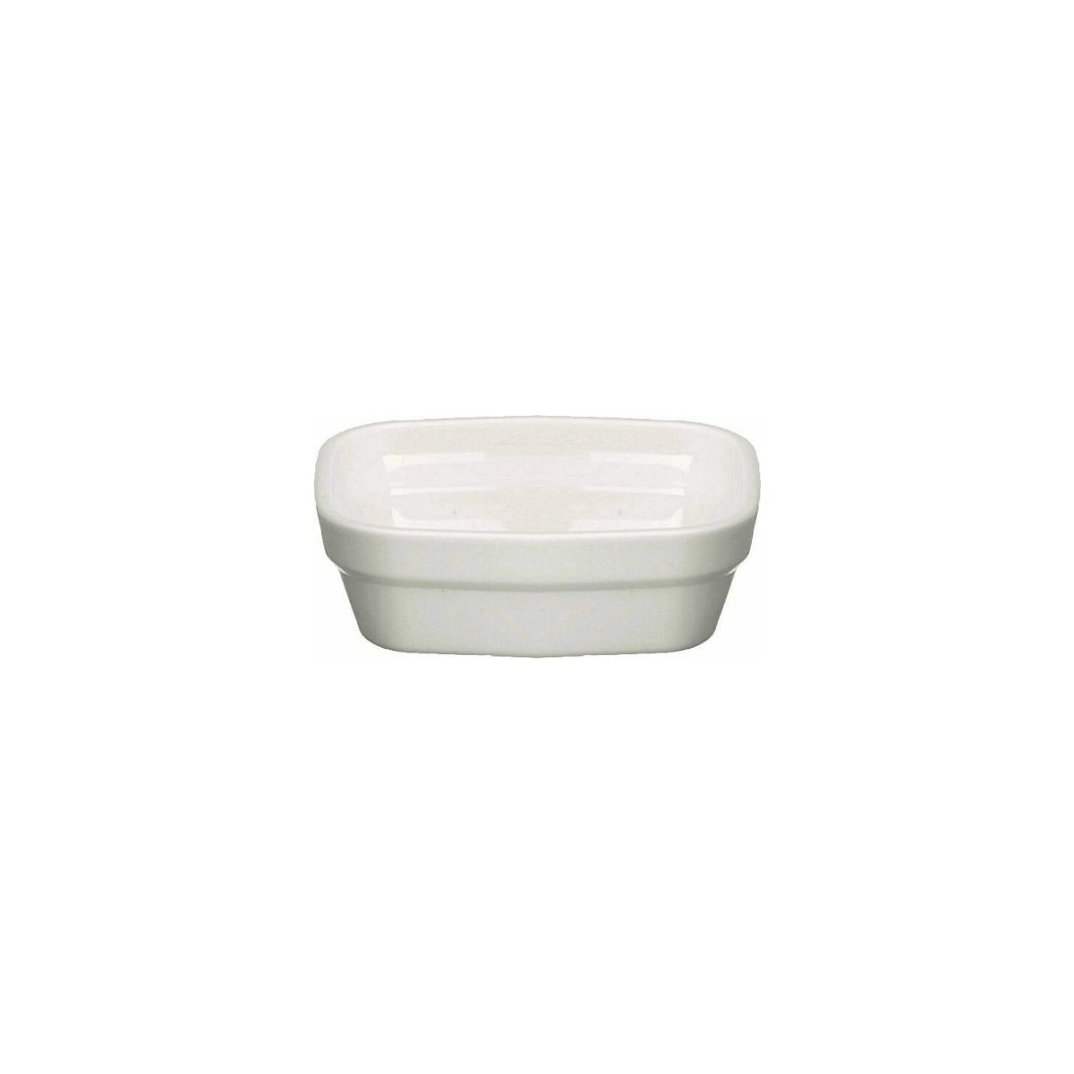 Ravier carré copolyester blanc 25 cl - par 6
