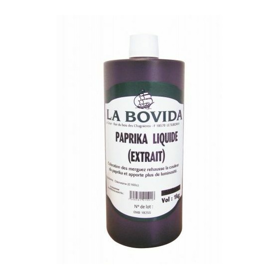 Paprika liquide bidon 1 kg professionnel - La Bovida