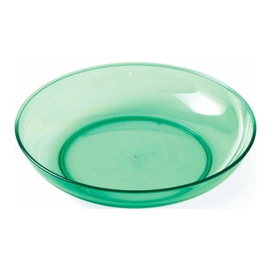 Assiette plastique creuse, verte