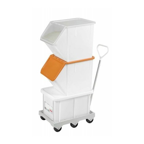 Bac à ingrédients PEHD blanc 40L