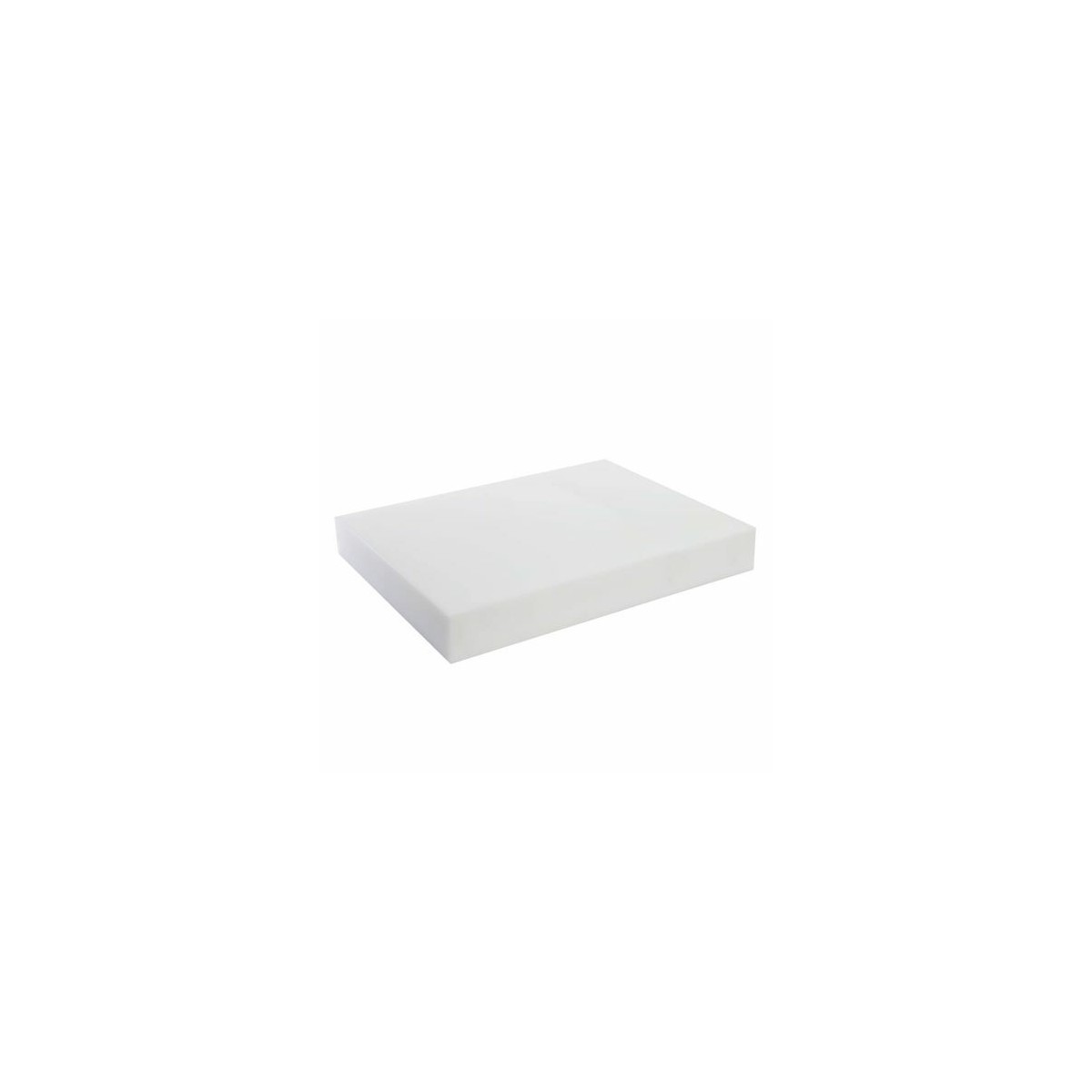 Billot blanc PEHD 60 x 40 x 10 cm - La Bovida