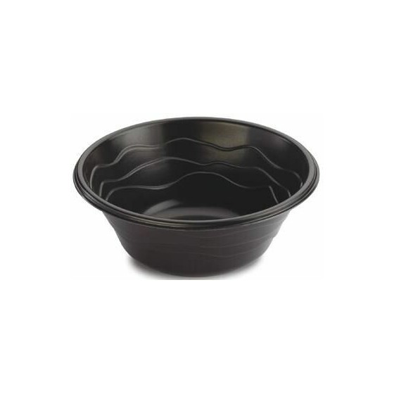 Bol rond PP noir ø 14 cm - sachet de 20