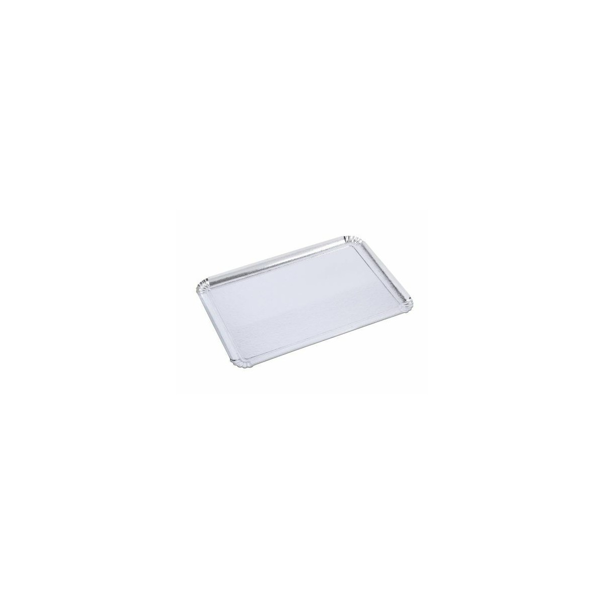 Plateau traiteur simple face argent 28 x 42 - par 25