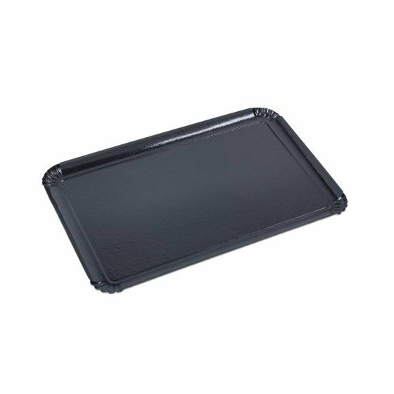 Plateau traiteur simple face noire 28 x 42 - par 25