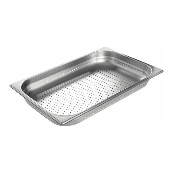 Bac inox perforé GN 1/1 p. 1000 mm