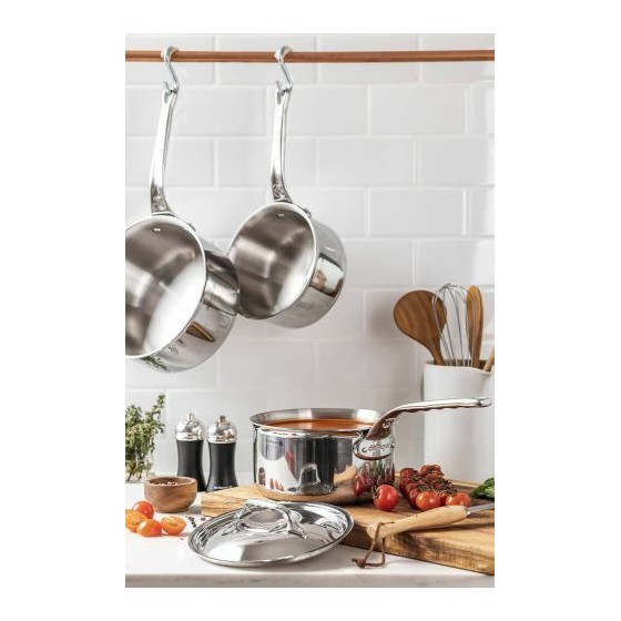 LOT DE 3 CASSEROLES AFFINITY INOX Ø 16-18-20CM