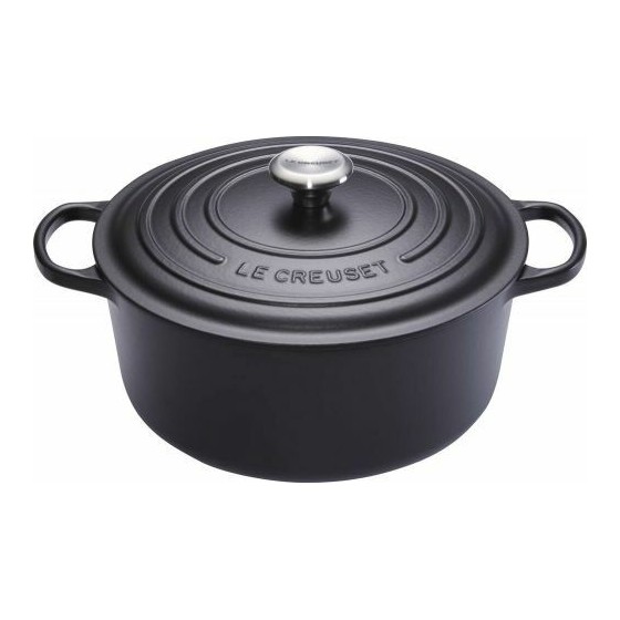 Achat cocotte ronde Le Creuset 24 cm noire - La Bovida