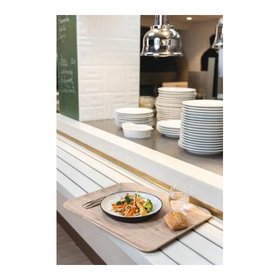 Plateau Suprex slim chêne clair 28 x 20 cm - carton de 20