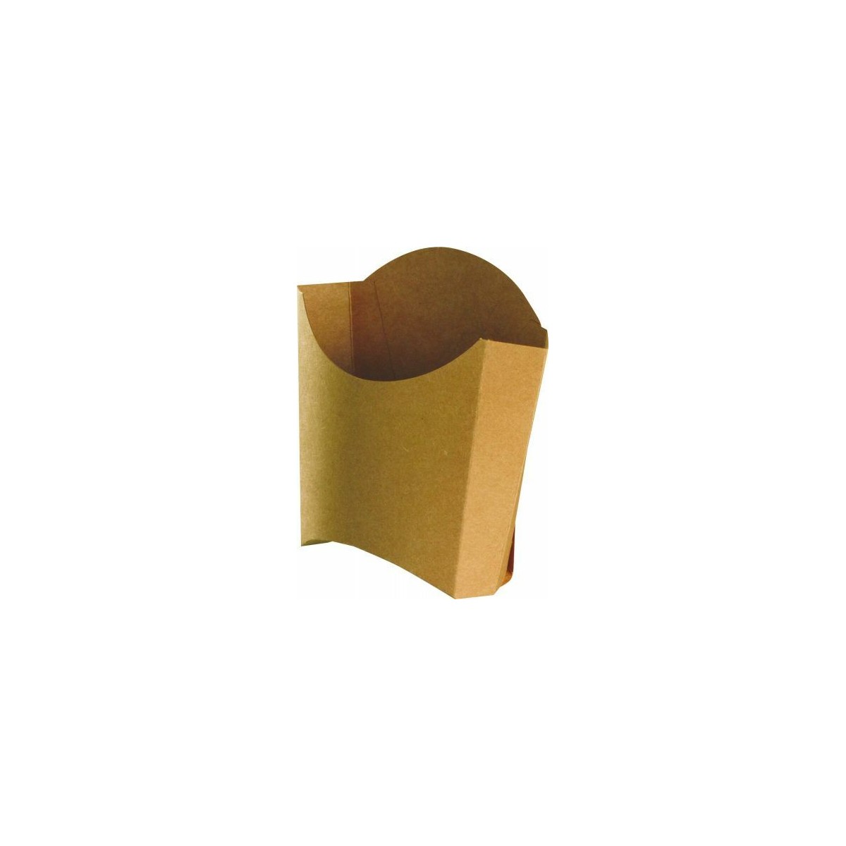 Cornet à frites kraft brun 83 x 130 x 125 mm - par 100 - La Bovida