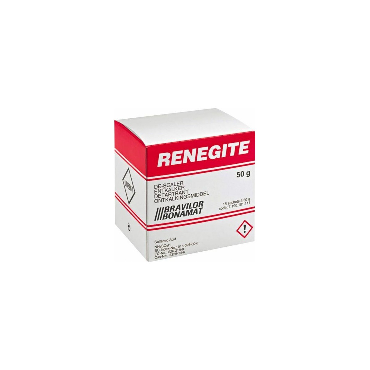 Détartrant Renegite 50 G Par 60