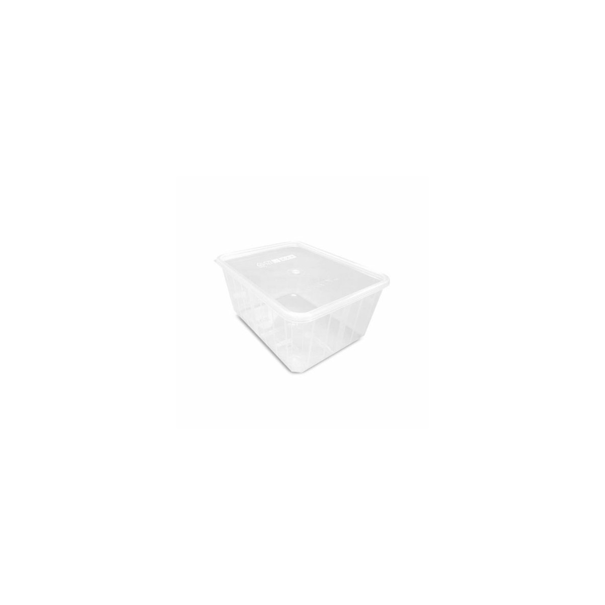 Barquette plastique micro-ondable 135 cl avec couvercle - La Bovida